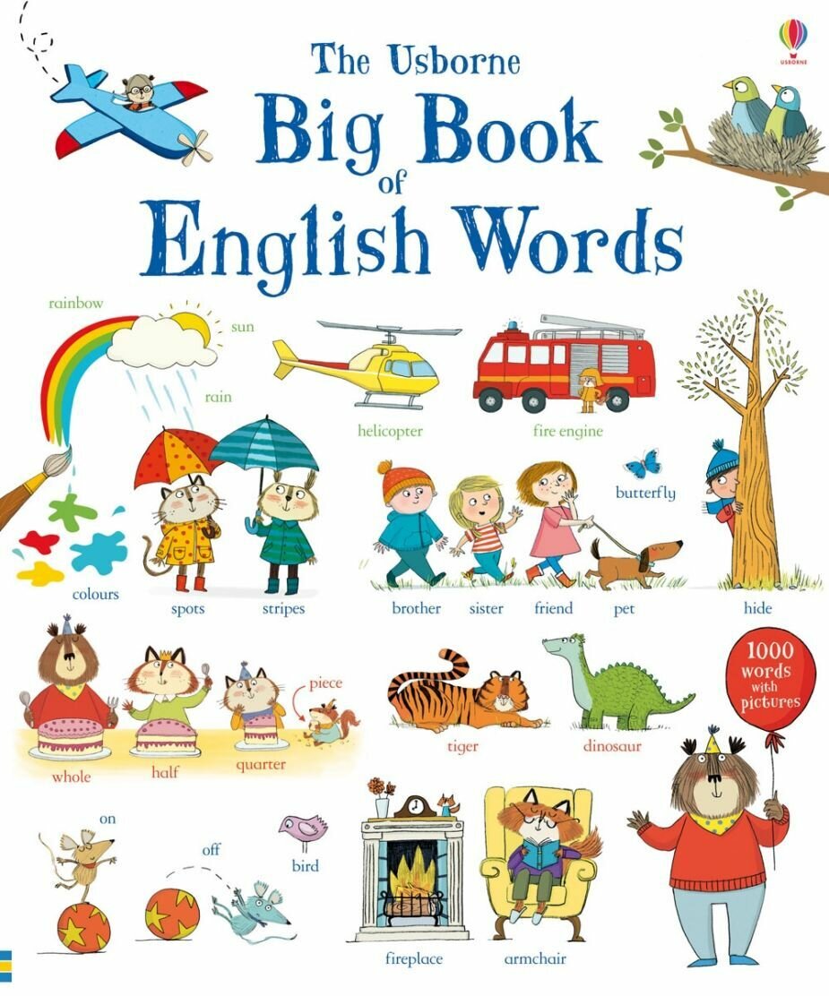 The Usborne Big Book of English Words большая книга английских слов