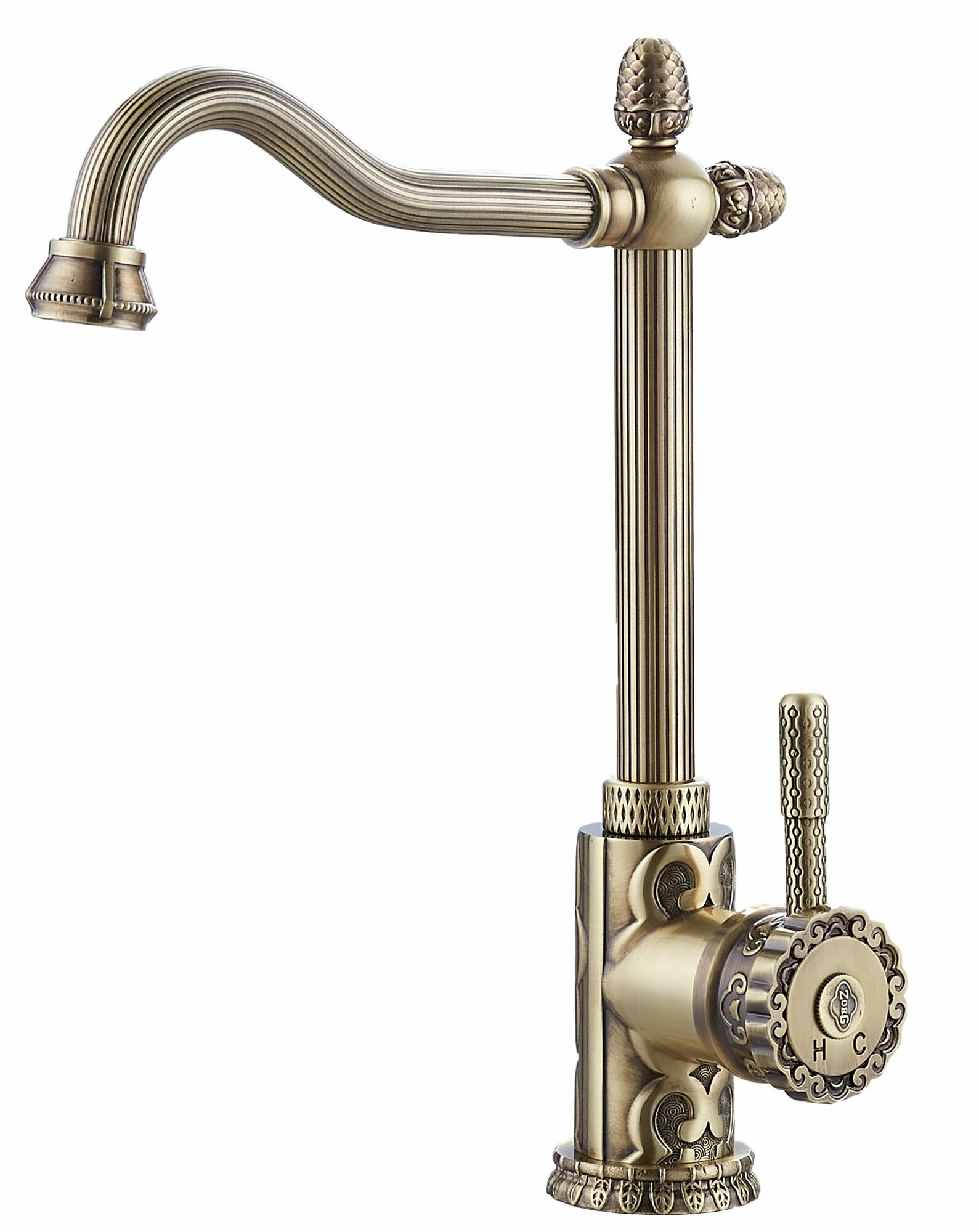 Смеситель для кухни ZorG Antic A 124K-BR