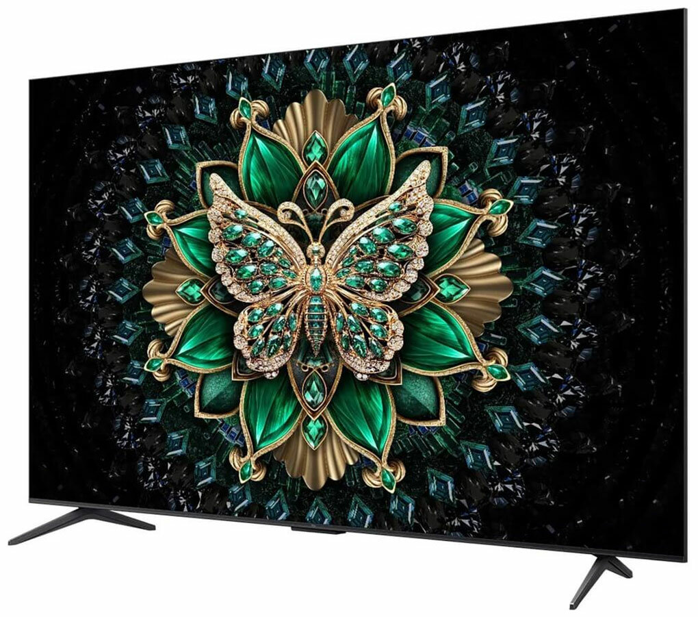 Телевизор TCL 55C6K, 55 дюйма, 4K Ultra HD, смарт ТВ, Google TV, черный — фото 1