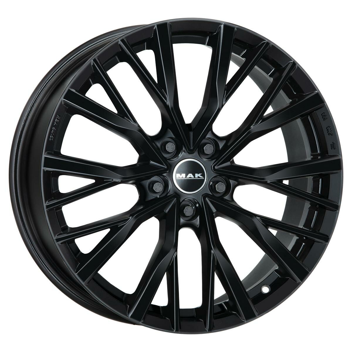 Диск автомобильный литой MAK Kent 20x8.5 5x108 et42 dia63.4 Чёрный глянцевый