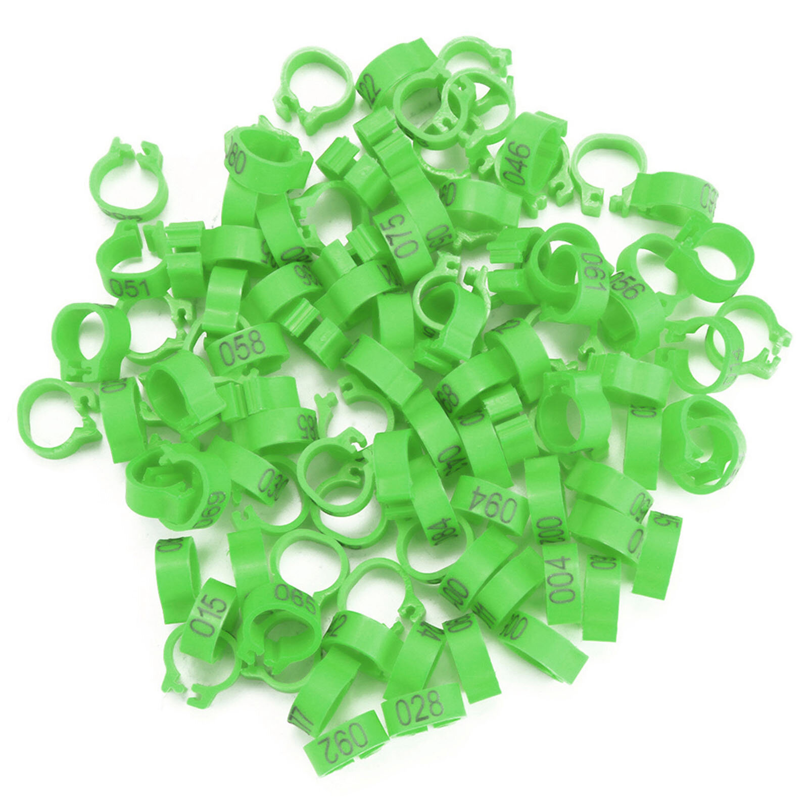 100 шт./Сумка 8 мм 001-100 пронумерованные пластиковые буквы голубы