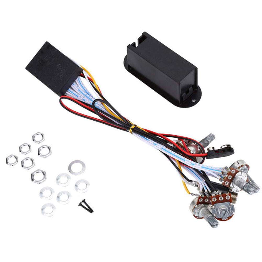 3-полосный активный эквалайзер для гитары и бас-предусилителя с платой управления тоном и фитингами для электронных проектов DIY