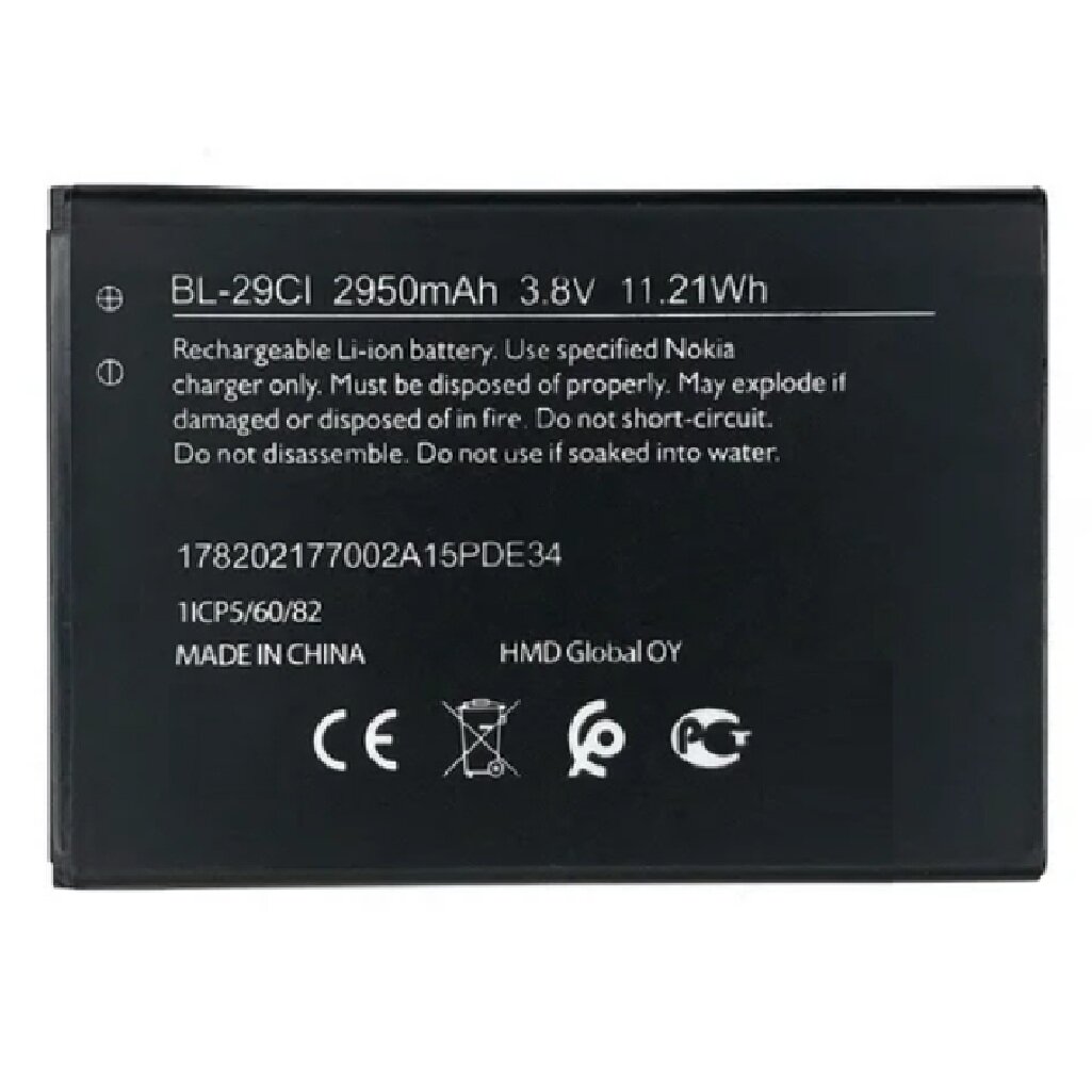 Аккумулятор для телефона Nokia C21, C20, C10, itel A25 BL-29CI 2950mAh 3.8V