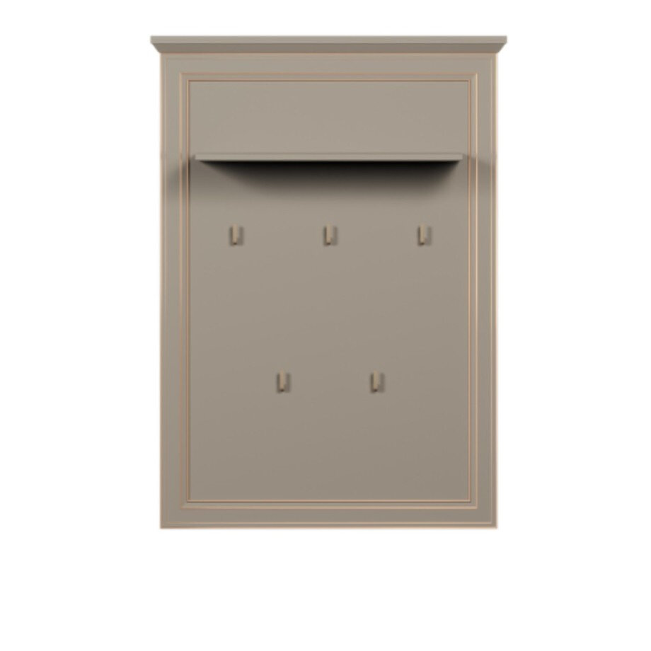 Вешалка настенная с крючками БРВ CLASSIC WIE Глиняный серый ш. 90 см, в. 124 см, д. 26 см