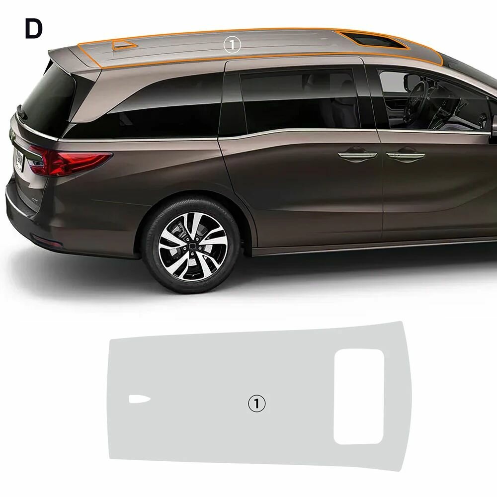 Внешний вид кузова автомобиля оригинальная предварительно вырезанная PPF защита краски прозрачная пленка из ТПУ для HONDA ODYSSEY 2018-2020 наклейка против царапин.