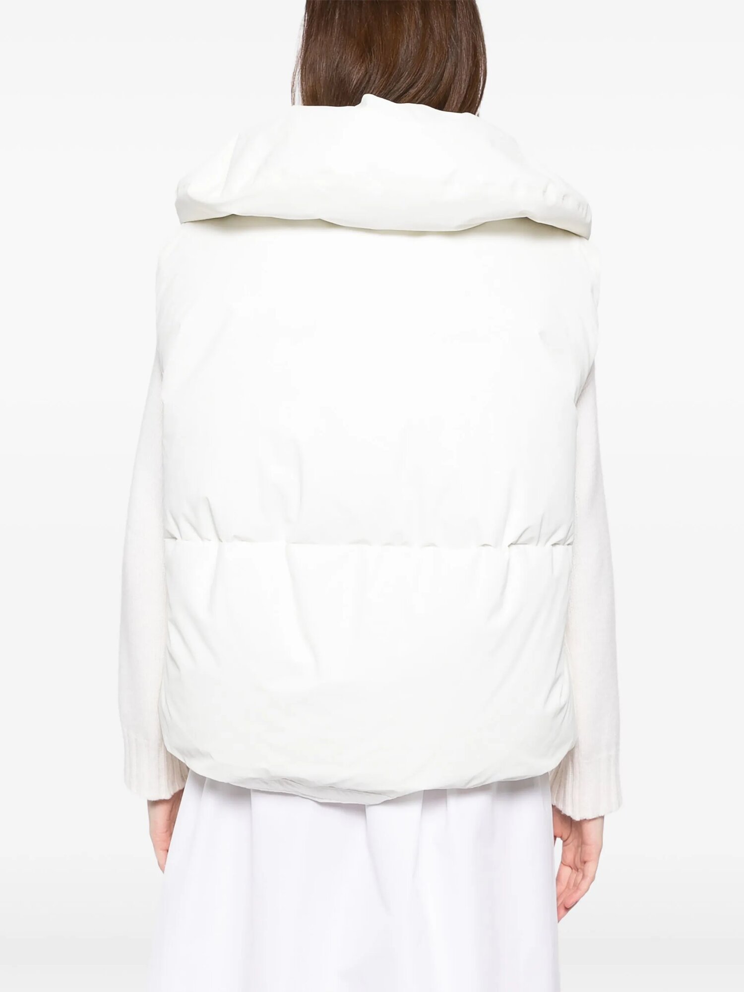 Куртка Jil Sander Piumino, размер 38, бежевый/белый — фото 1