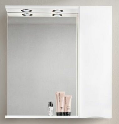 Зеркало-шкаф BelBagno MARINO-SPC-800/750-1A-BL-P-R Bianco Lucido