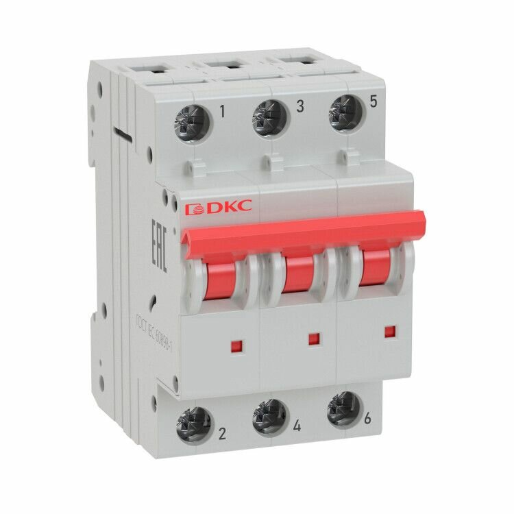 Выключатель автомат. 3-пол. (3P) 6А D 6кА YON MD63 ДКС