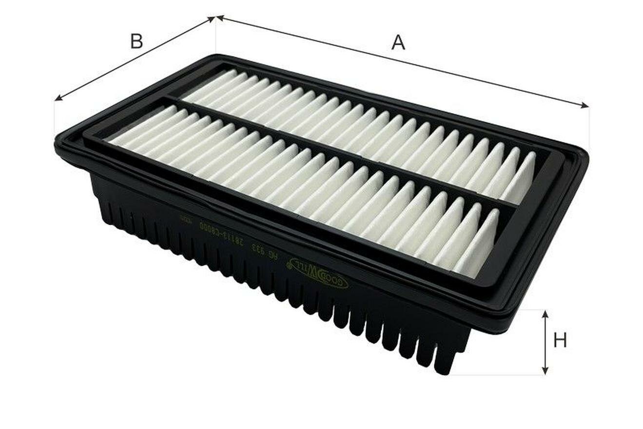 Фильтр воздушный для автомобилей Goodwill AG933 (запчасти и расходники)