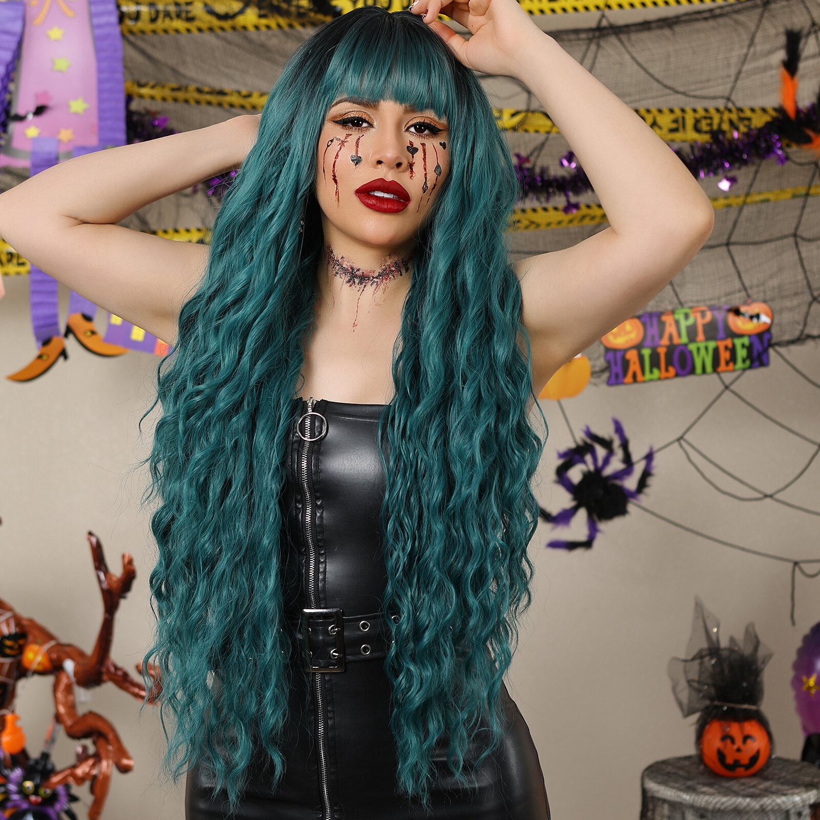 Женский парик для косплея, праздничные вьющиеся парики для вечеринок, реалистичный сексуальный волнистый парик, натуральный вид, парик для женщин