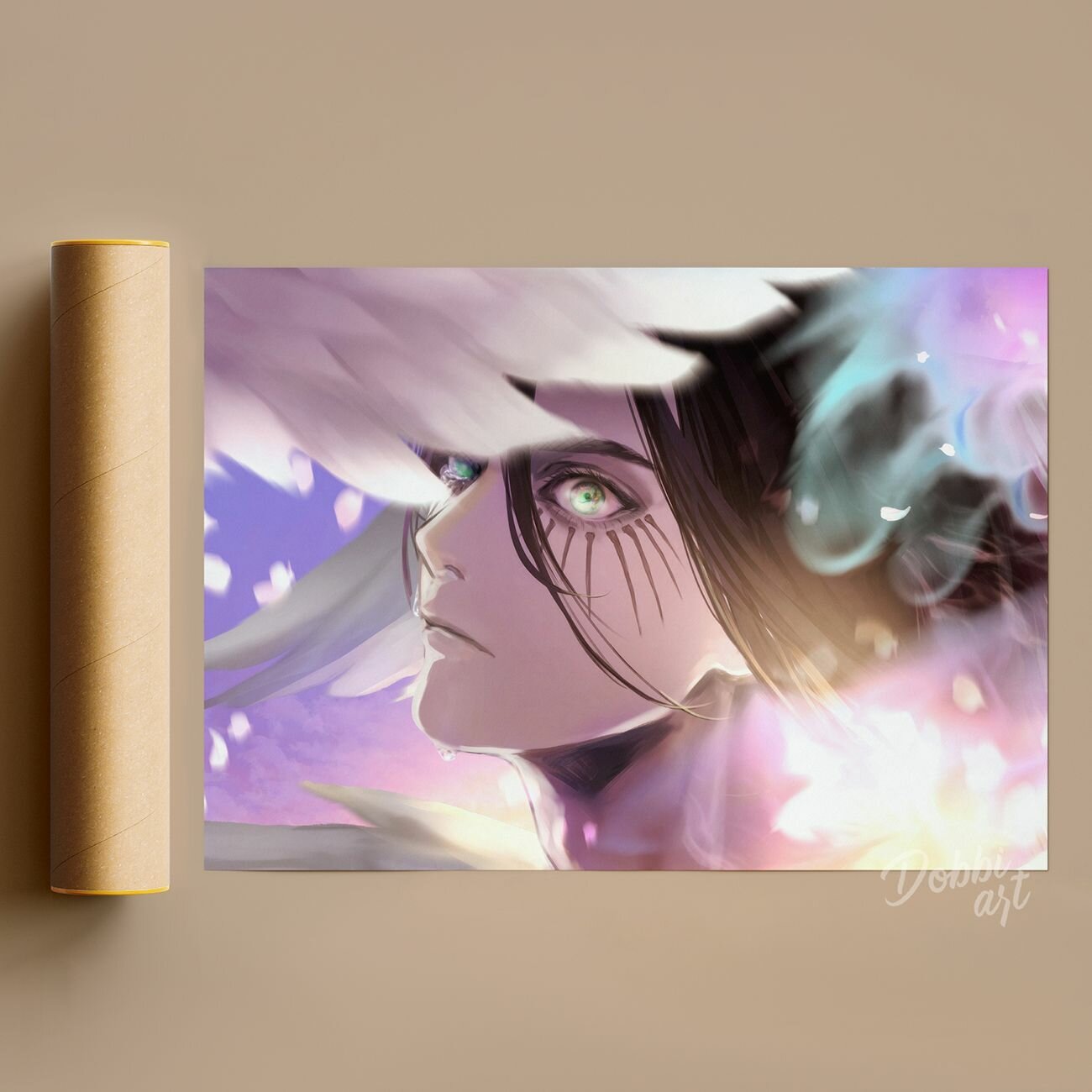 Постер Атака Титанов 30х40 см без рамы/ Attack on Titan, Эрен/ Плакат по аниме, для интерьера, в подарок