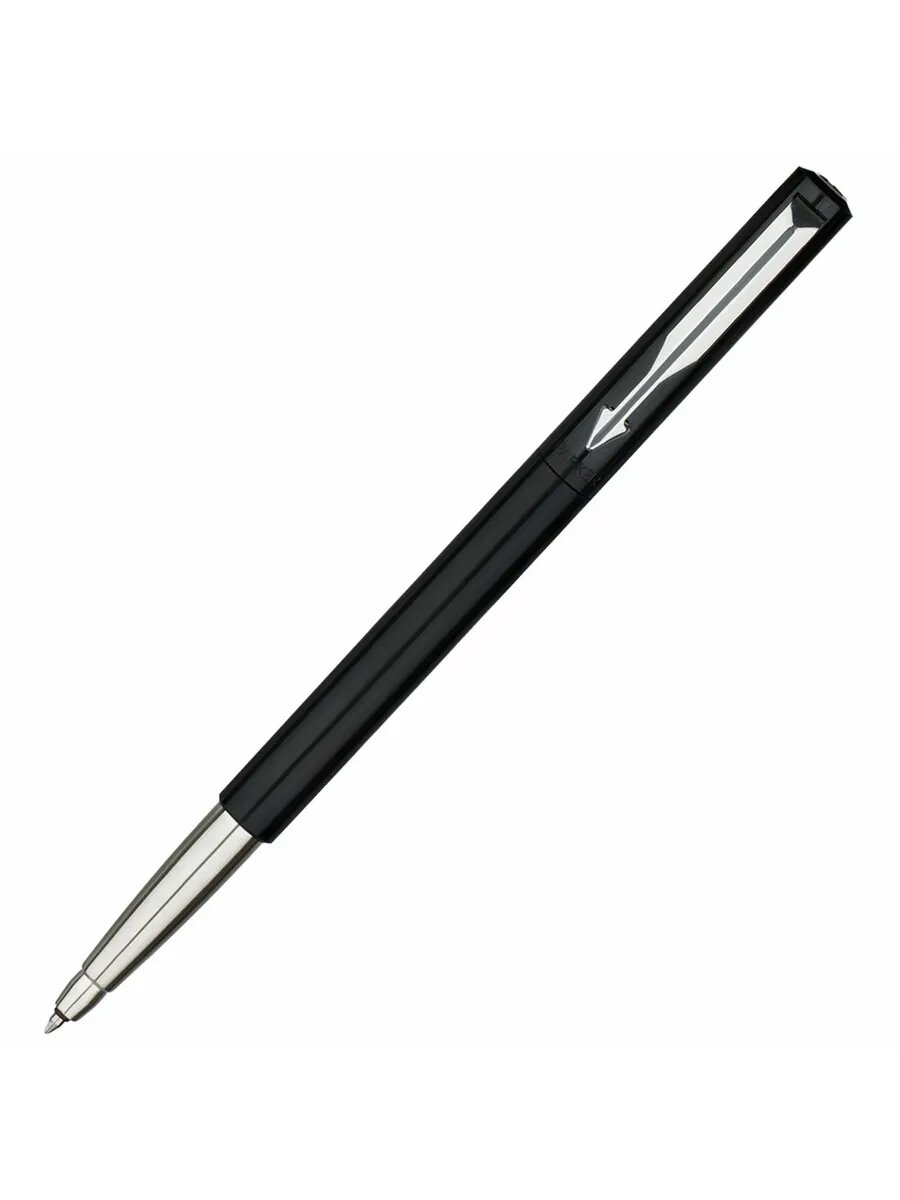 Ручка-роллер корпус черный лак, синяя