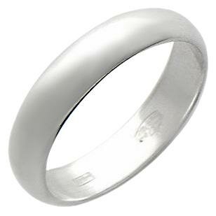 Кольцо обручальное, серебро, 925 проба