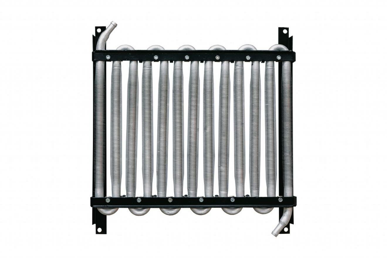 Масляный радиатор ЛРЗ ЛР800.1405100, 1 ряд, серебристый, для МТЗ-80/82