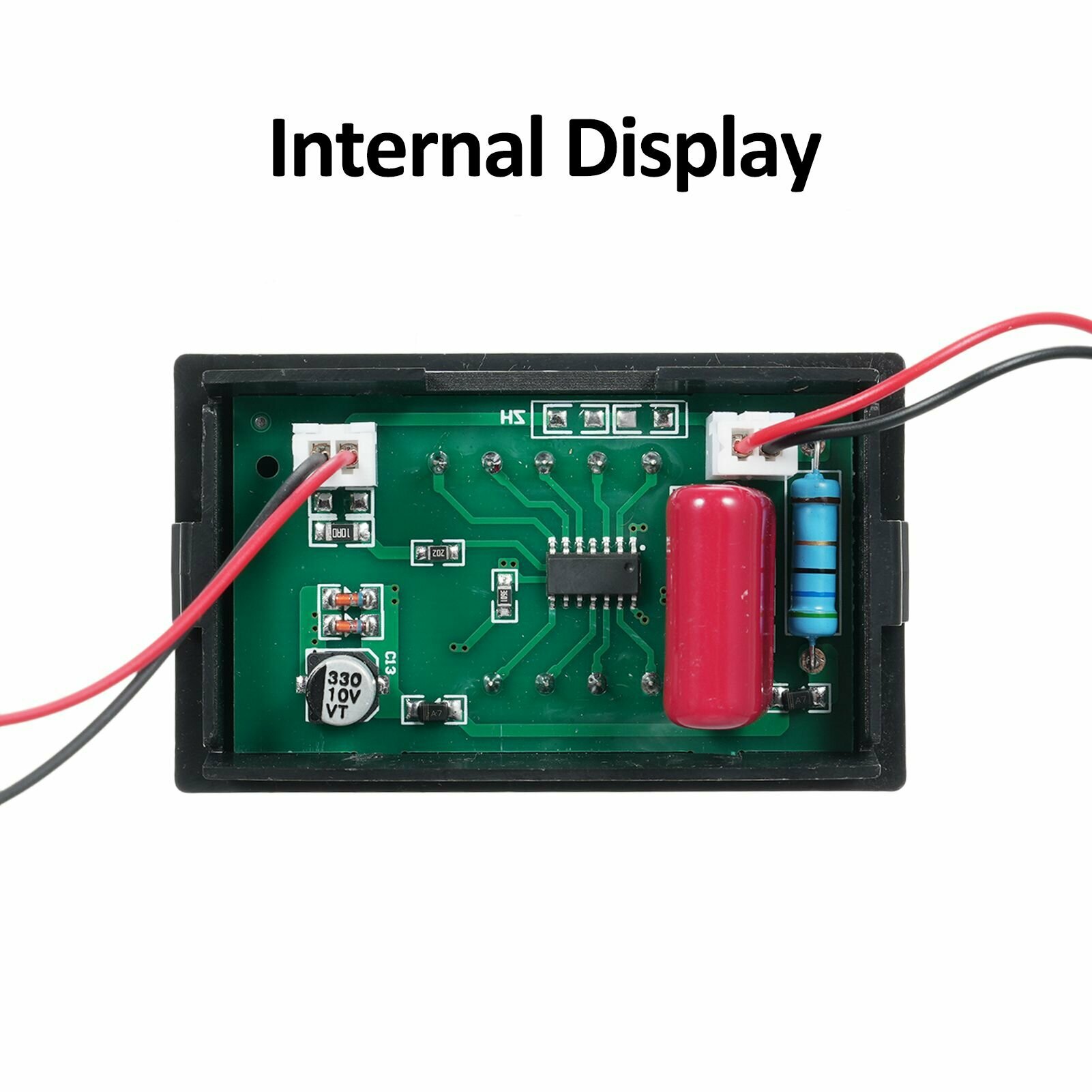 Цифровой вольтметр переменного тока 60-500В 100А с трансформатором и двойным дисплеем
