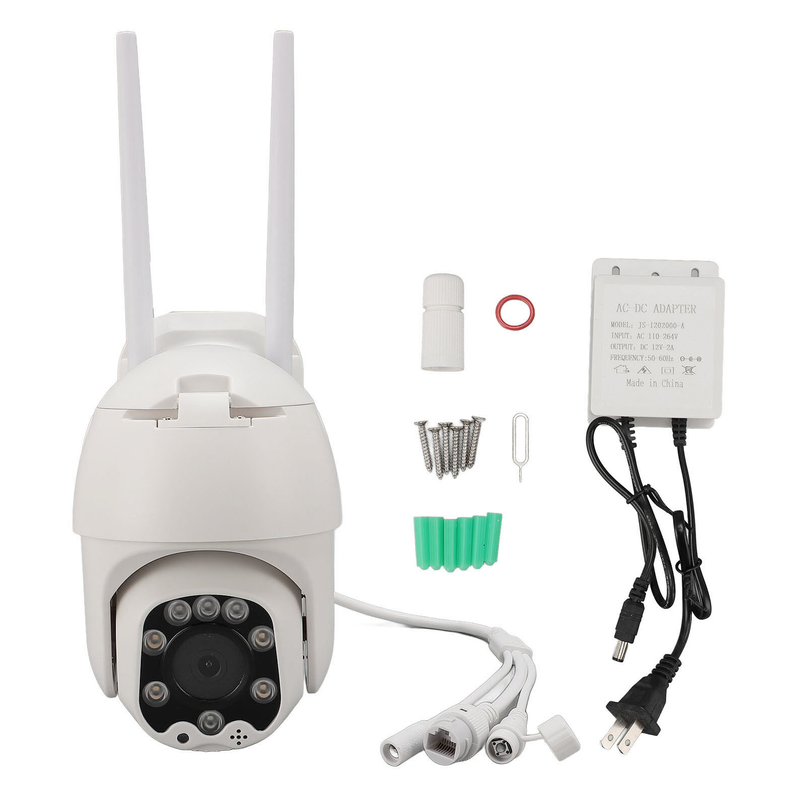 Wi -Fi Outdoor Security Camera 320 -градусная просмотр двухстороннего разговора 3MP HD Smart Supplance Camera с ночным видением для снаружи