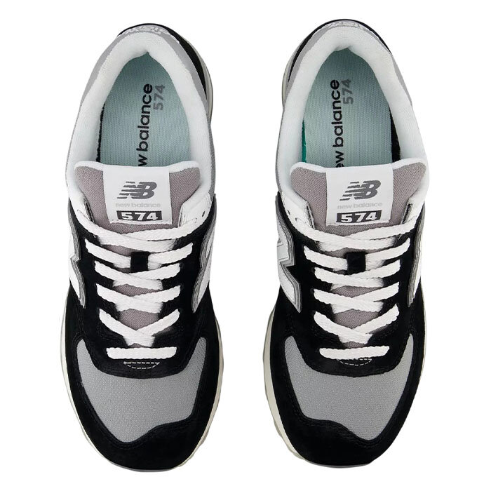 Кроссовки New Balance 574, полнота D, размер 10.5US, серо-белый — фото 1