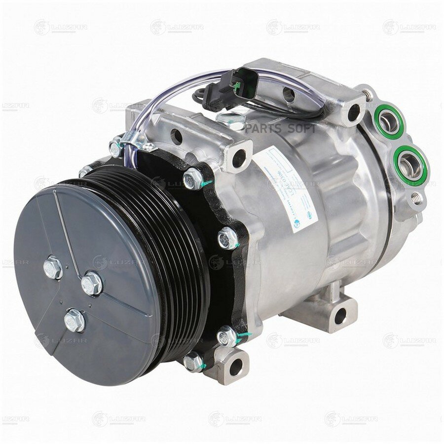 Компрессор кондиц. для а/м ПАЗ Вектор Next c дв. ЯМЗ-534 (тип Sanden) (плоская площадка) (LCAC 0306) от официального дистрибьютора, LUZAR, артикул LCAC0306