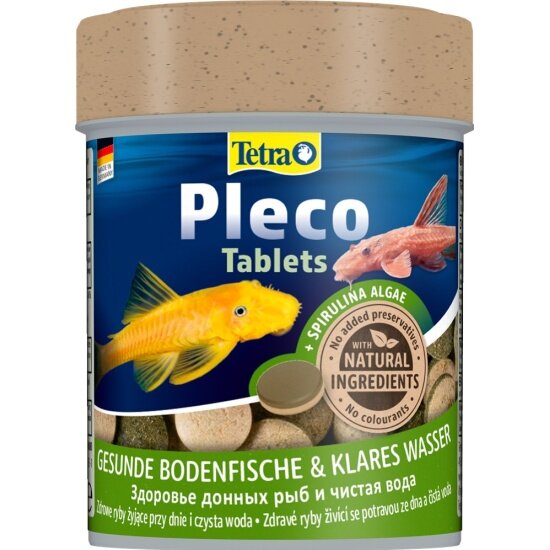 Корм для травоядных донных рыб Tetra Pleco Tablets 275 таблеток