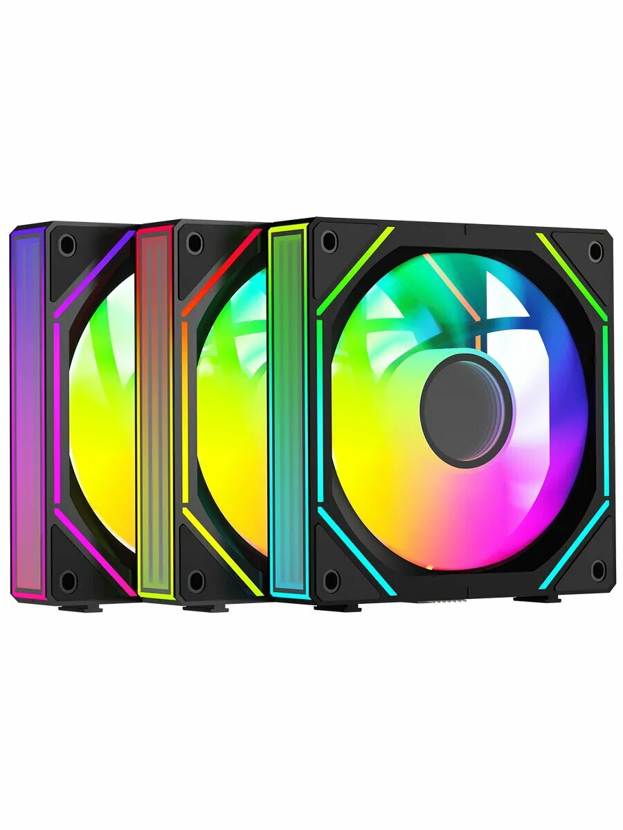 Вентилятор в корпус Gamma F12 ARGB REVERSE BLADE 4 pin 3 pin
