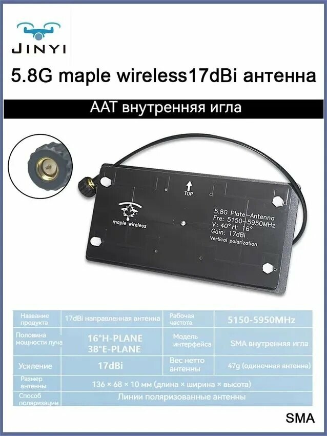 MAPLE WIRELESS Антенна 5.8 ГГц 17dBi — фото 1