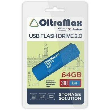 Флешка USB флеш карта OM-64GB-310-Blue