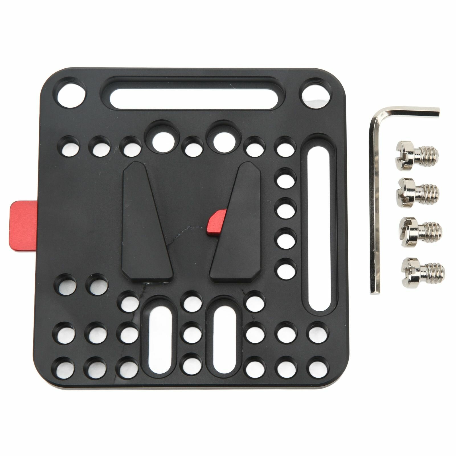 Платформа для батарей с креплением V Mount Lock из алюминиевого сплава, быстрая установка, 90x95x6мм, 136г