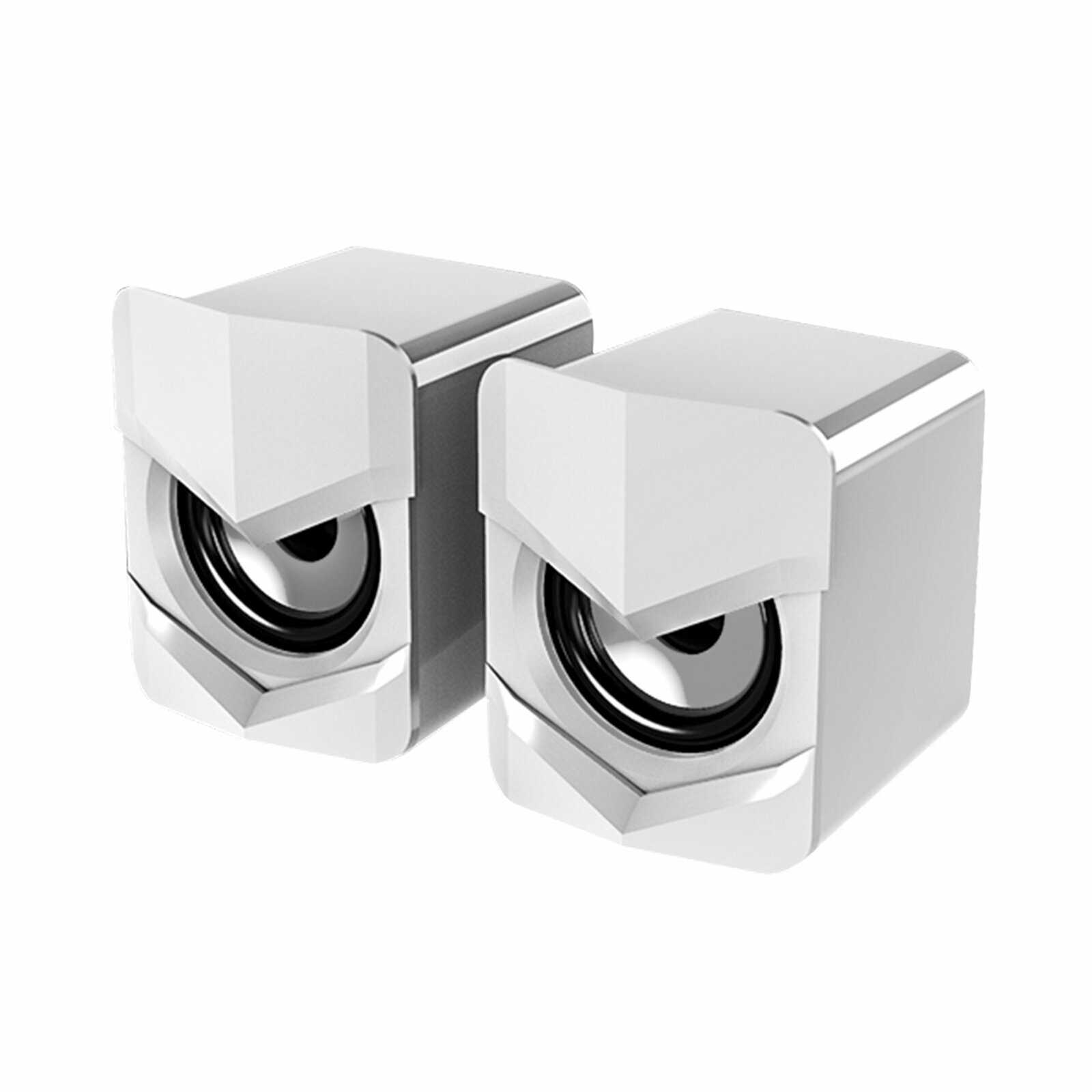 Колонки компьютерные SADA V-158 Mini Desktop USB Powered 3.5mm Wired 3W черный белый ABS подwoofer для телефона ноутбука универсальные со встроенным сабвуфером