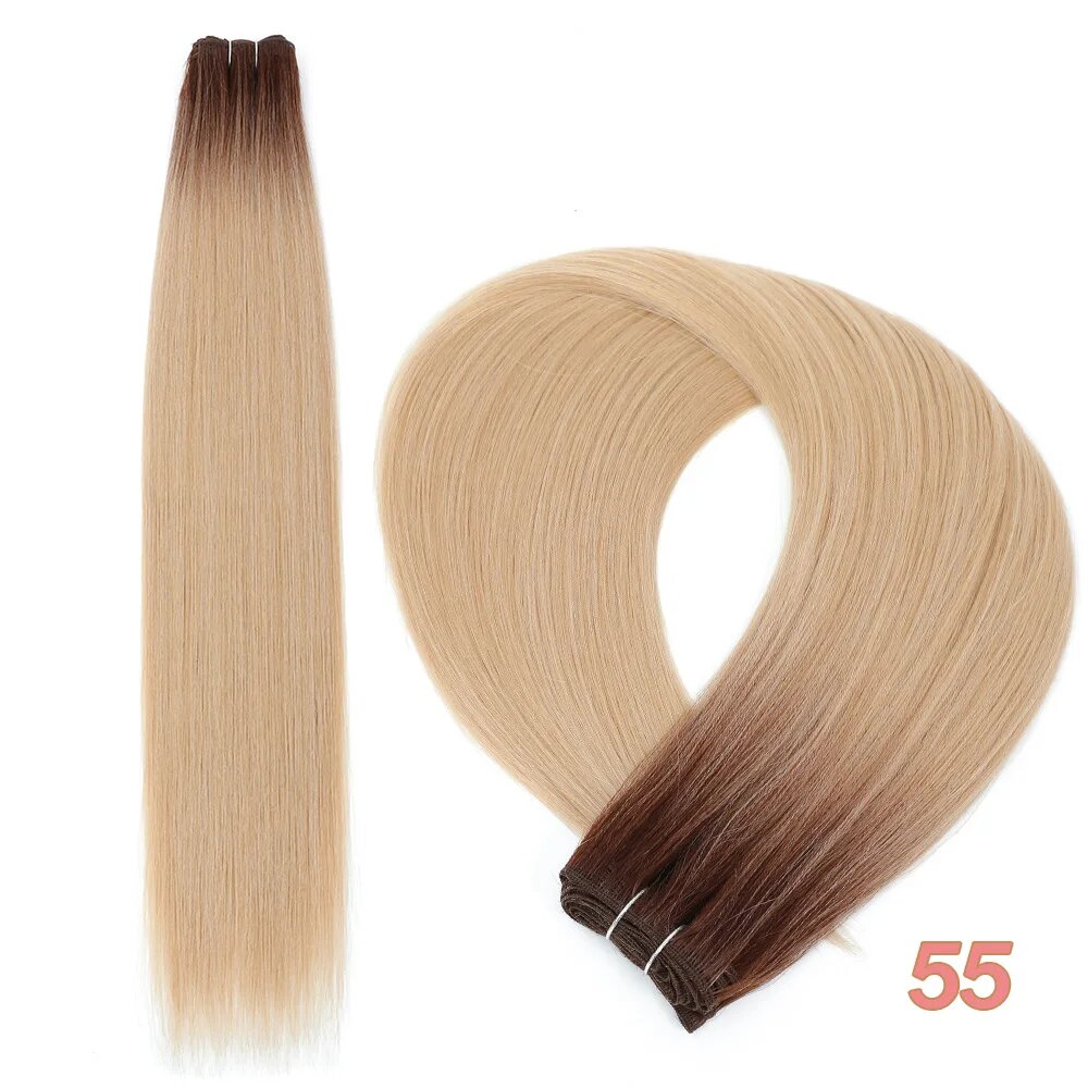 Синтетические пучки для наращивания lulalatoo 30 дюймов кофейно-оранжевые прямые 200г