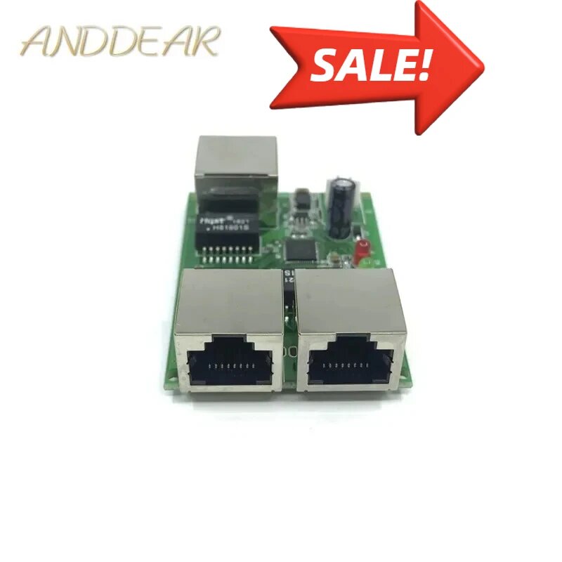 ANDDEAR-DYR008 3-портовый коммутатор Ethernet 10/100 Мбит/с