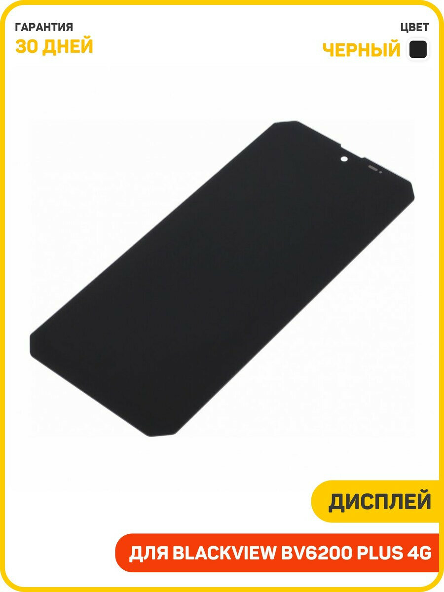Дисплей для Blackview BV6200 Plus 4G (в сборе с тачскрином) черный