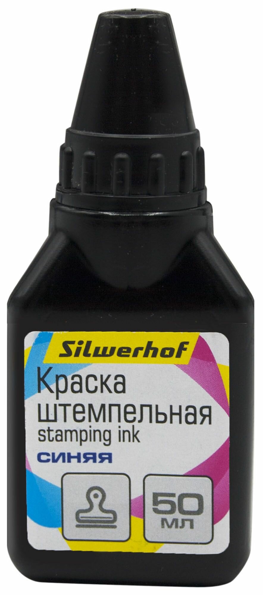 Краска штемпельная Silwerhof синий 200001