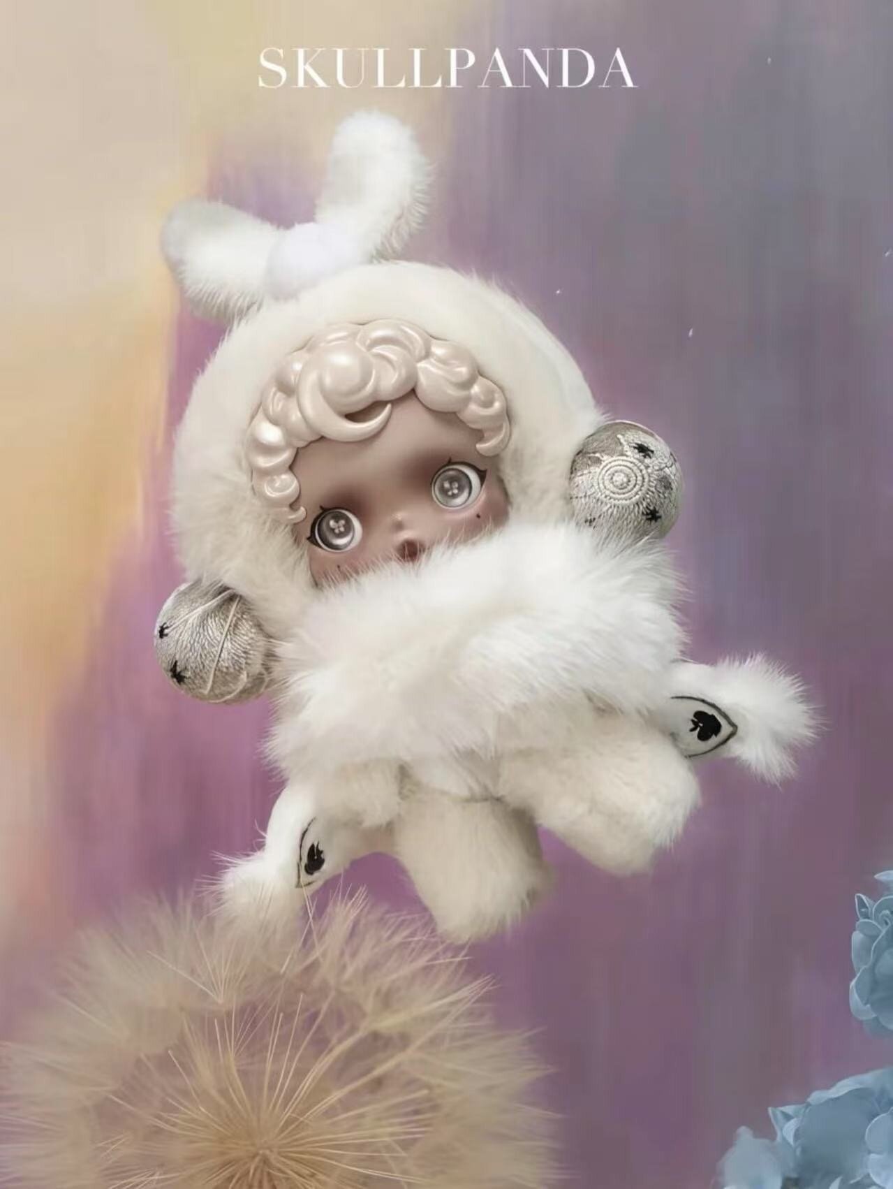 SKULLPANDA Легкая тканая садовая серия SP Зимняя симфония Второе поколение плюшевой куклы Слепой бокс
