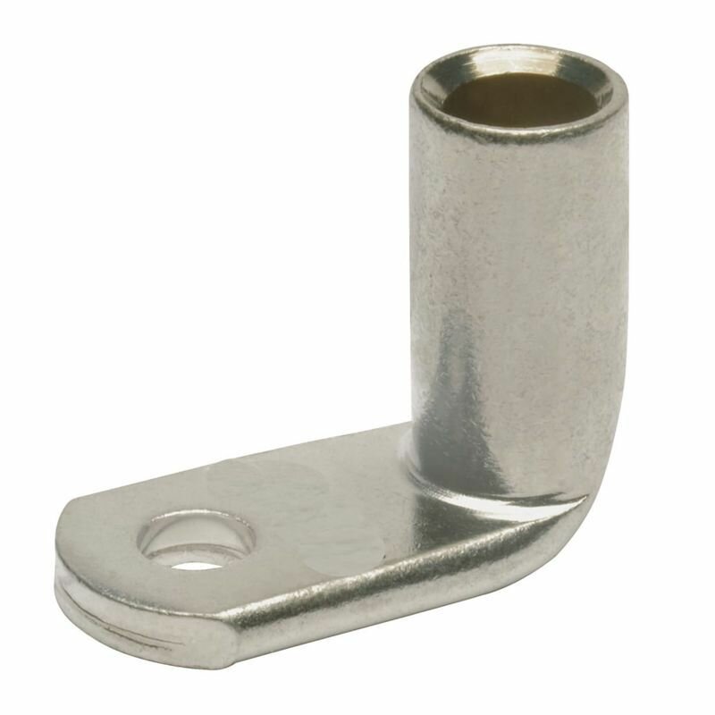 Наконечник ТМЛ под пайку листовой изогнутый под 90град. 16кв. мм М2 под винт d6мм (уп.100шт) DKC 2E76C