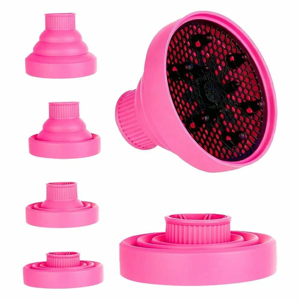 Силиконовый диффузор для фена, аксессуары для укладки волос, регулируемая температура, универсальный диффузор для завивки волос