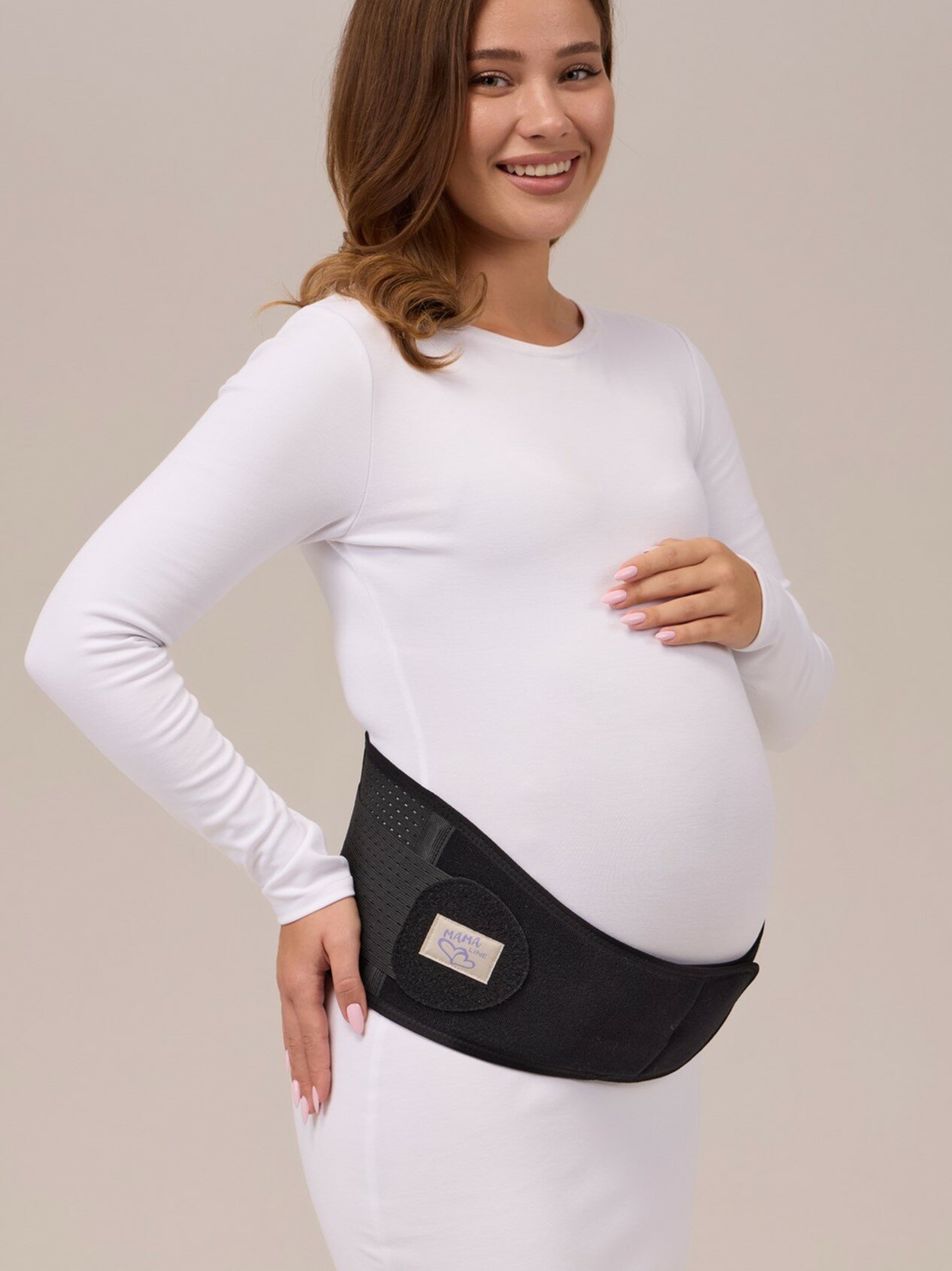 Бандаж для беременных универсальный (дородовой/послеродовой) высота 15 см MamaLine MS B-1115