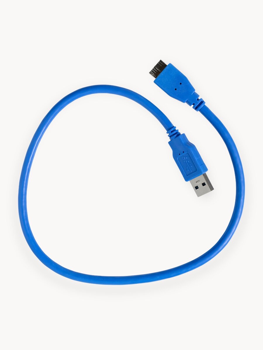 Кабель для HDD micro USB 3.0 AM (папа) - micro B (папа), переходник для внешнего жесткого диска или SSD / 100см