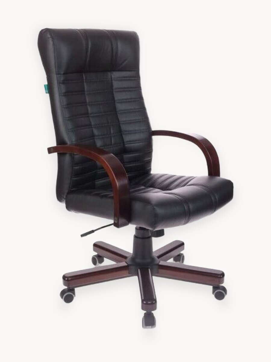 Кресло руководителя Бюрократ KB-10/WALNUT черный искусственная кожа крестовина металл