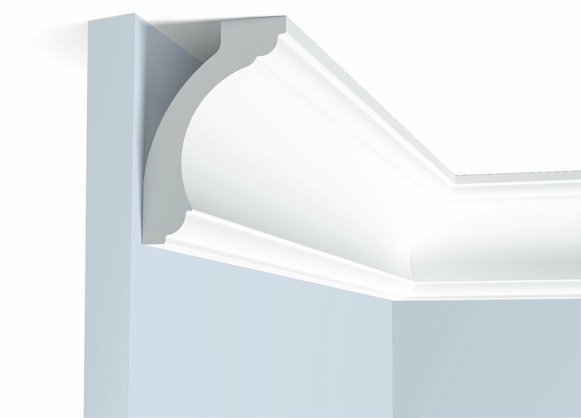 Карниз ударопрочный HiWood AL75 (76*50*2000 мм)