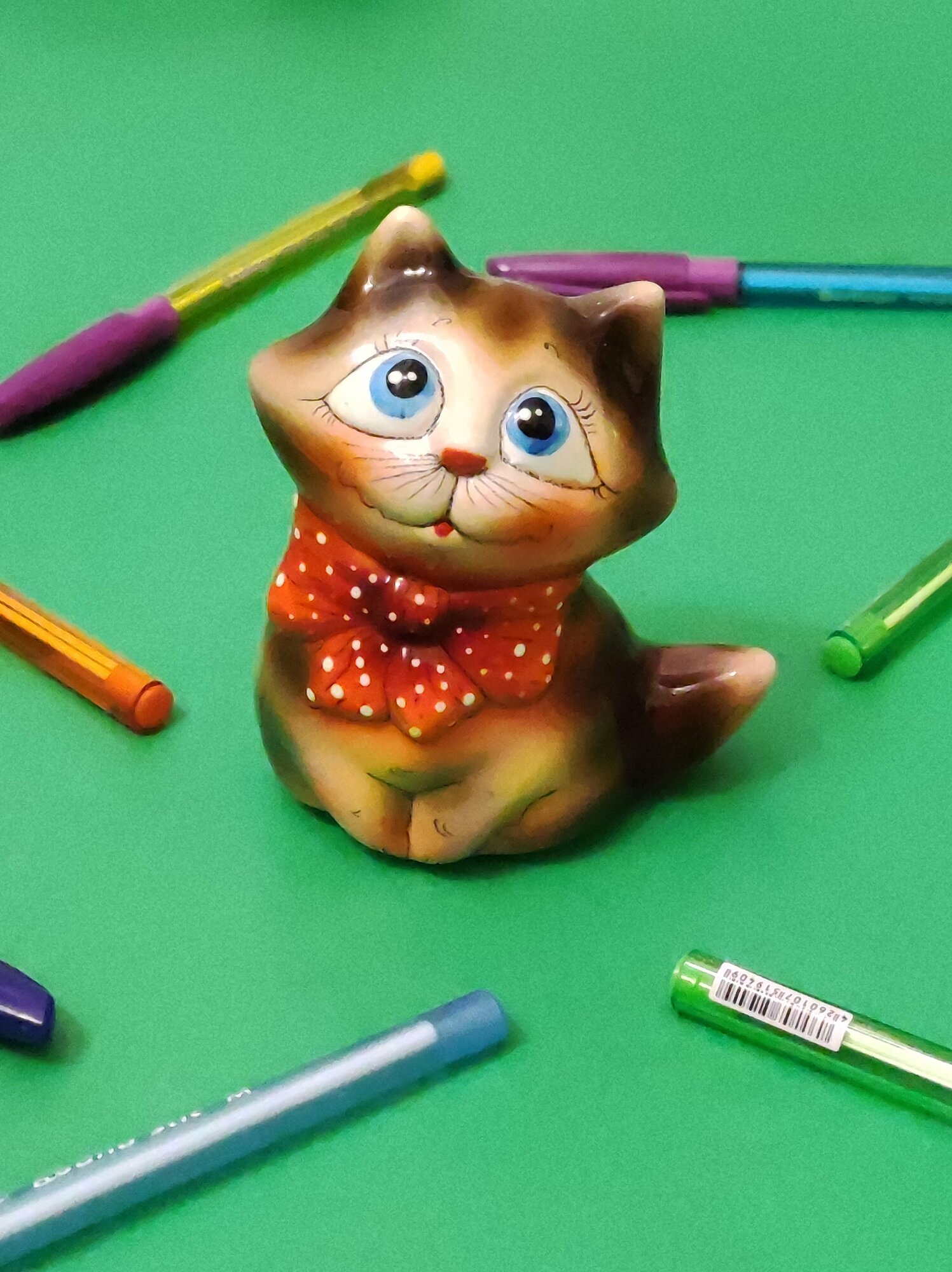 Статуэтка "Кошка - Мила" Керамика Ручная работа