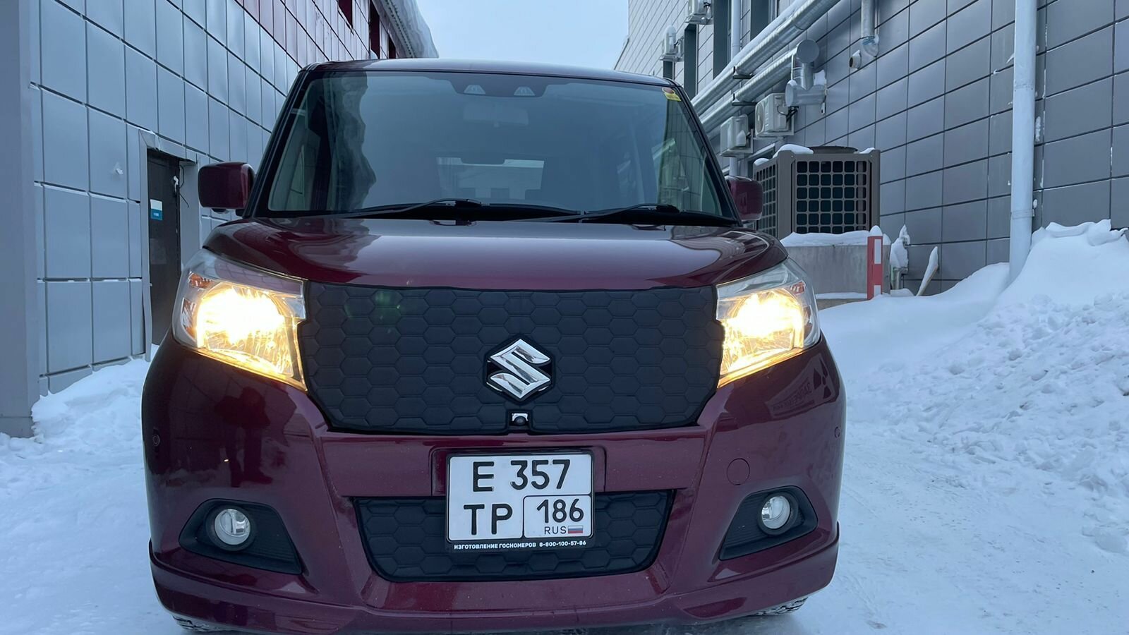 Утеплитель радиатора и бампера для Suzuki Solio (2015 -2020) III Сузуки Солио камера