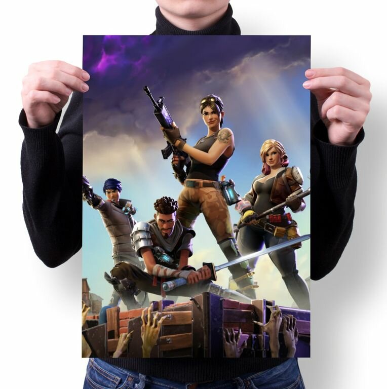 Плакат Fortnite, Фортнайт №7, А4