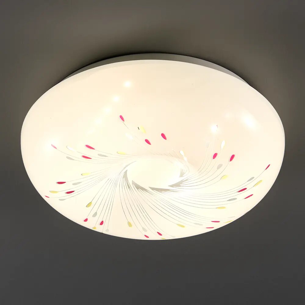 Светильник настенно-потолочный светодиодный Inspire Village 12 Вт 8 м² нейтральный белый свет цвет белый