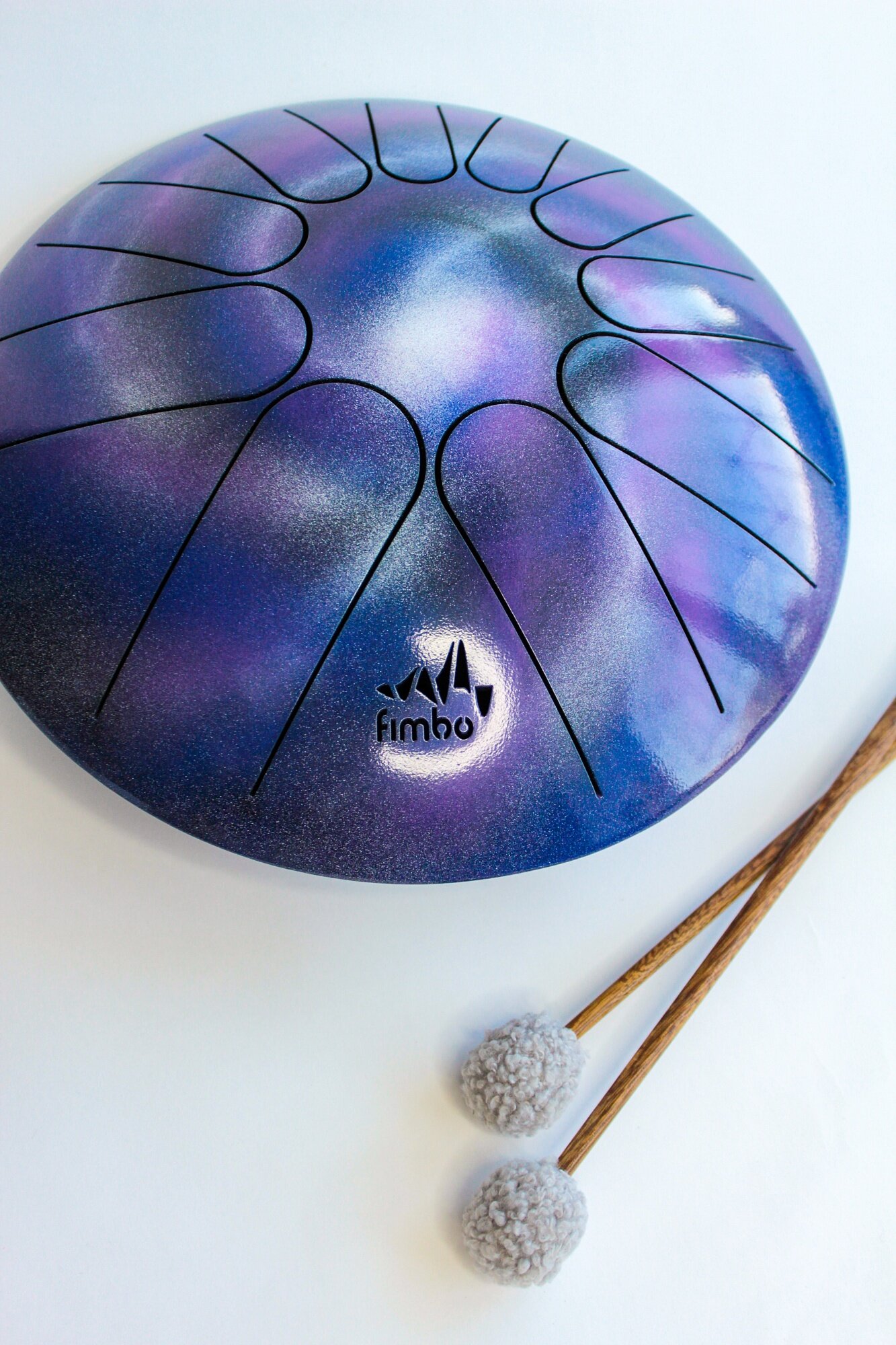 Глюкофон "Галактика Fimbo", сталь, медитативное звучание, диаметр 27 см