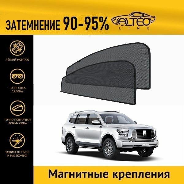 Автошторки ALTEO PREMIUM на Tank 500 1 (2021-н. в.) на передние двери на магнитах