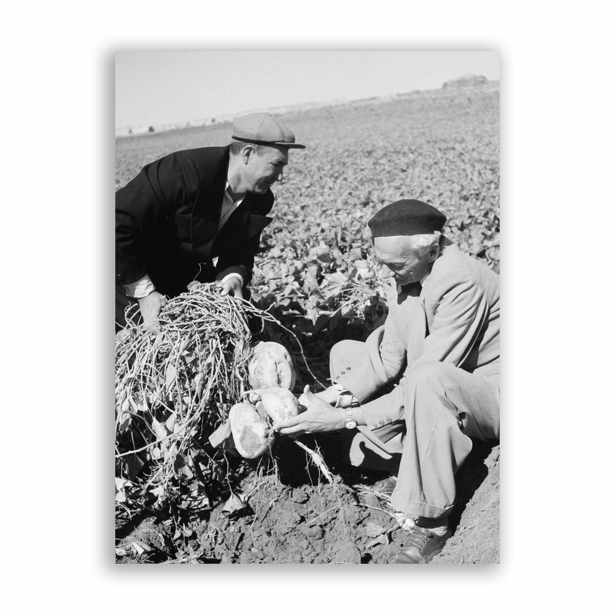 Советский постер, плакат на бумаге / Советские рабочие / Размер 40 x 53 см