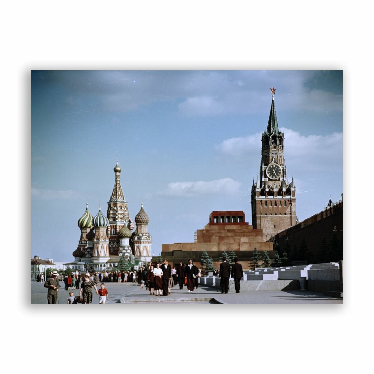 Советский постер, плакат на бумаге / Красная Площадь / Размер 30 x 40 см