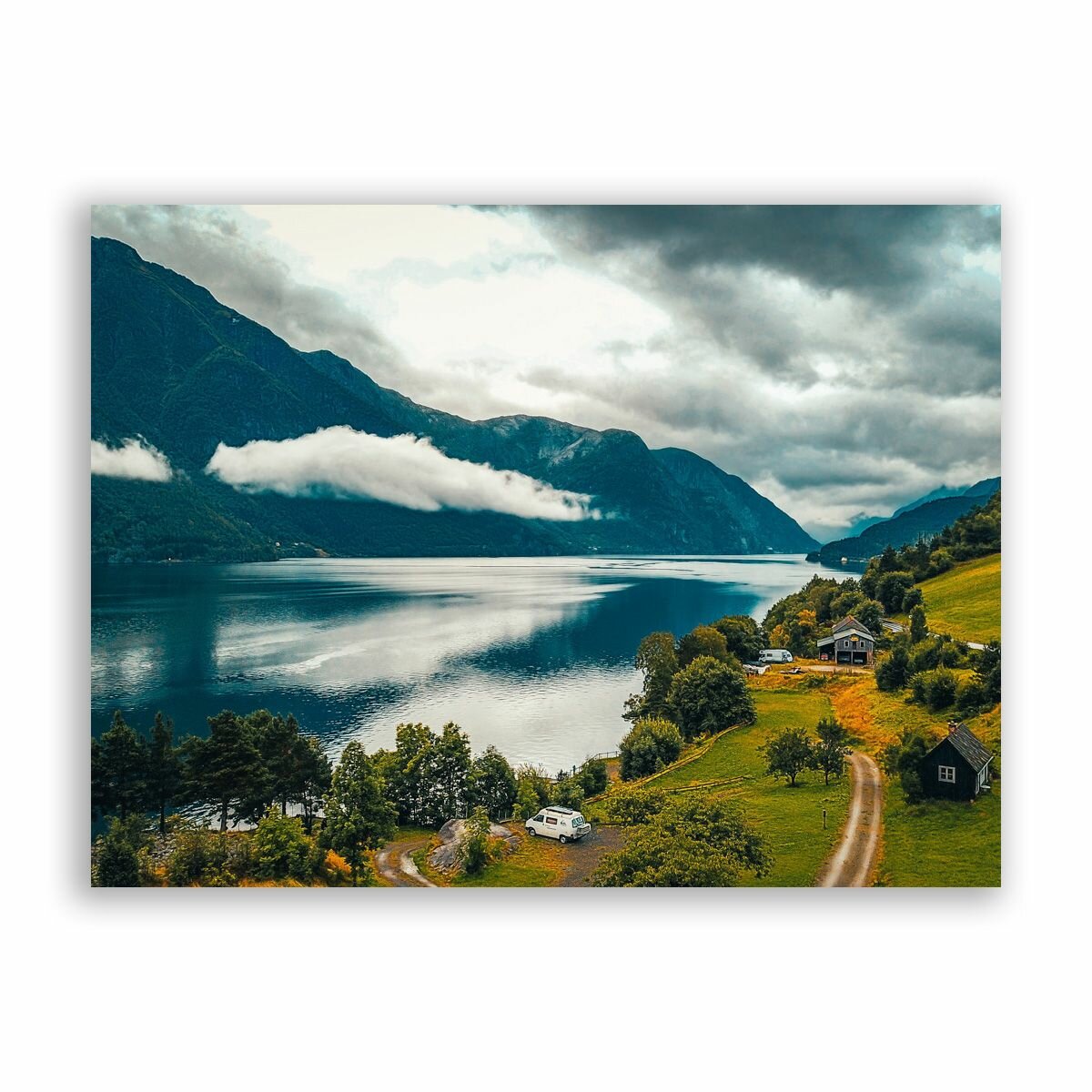 Постер, плакат на бумаге / Природа Скандинавии / Размер 30 x 40 см