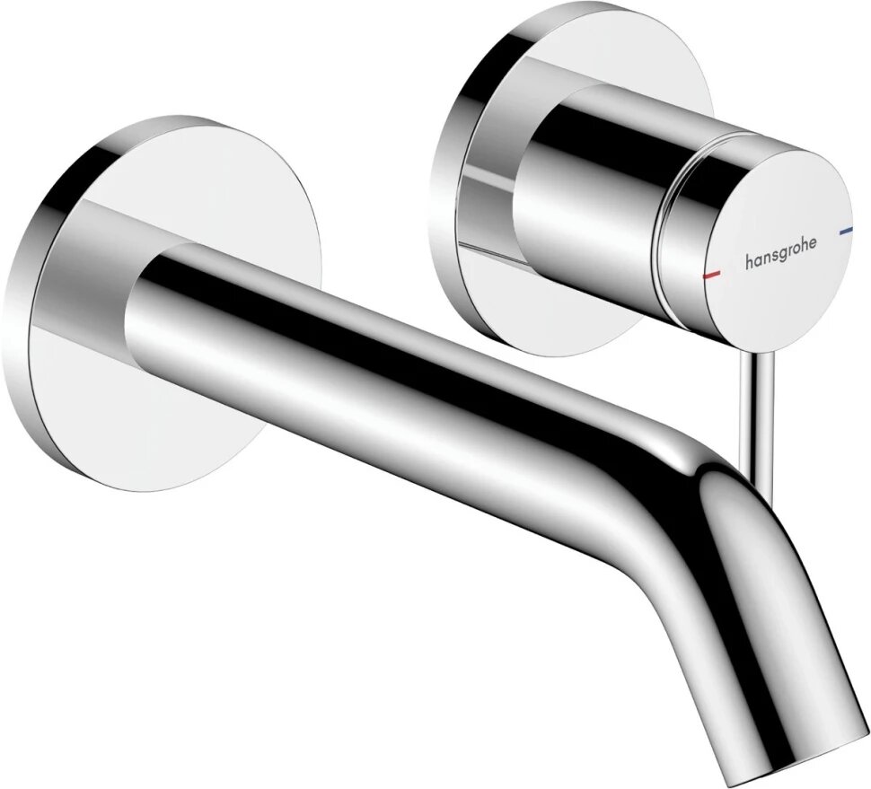 Смеситель для раковины Hansgrohe Tecturis S 73350000 встраиваемый, с выпуском, хром