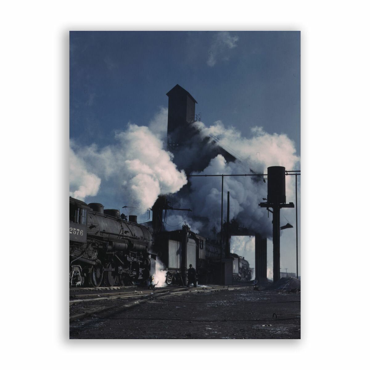 Постер, плакат на бумаге / Американские индустриальные ретро фотографии / Размер 60 x 80 см